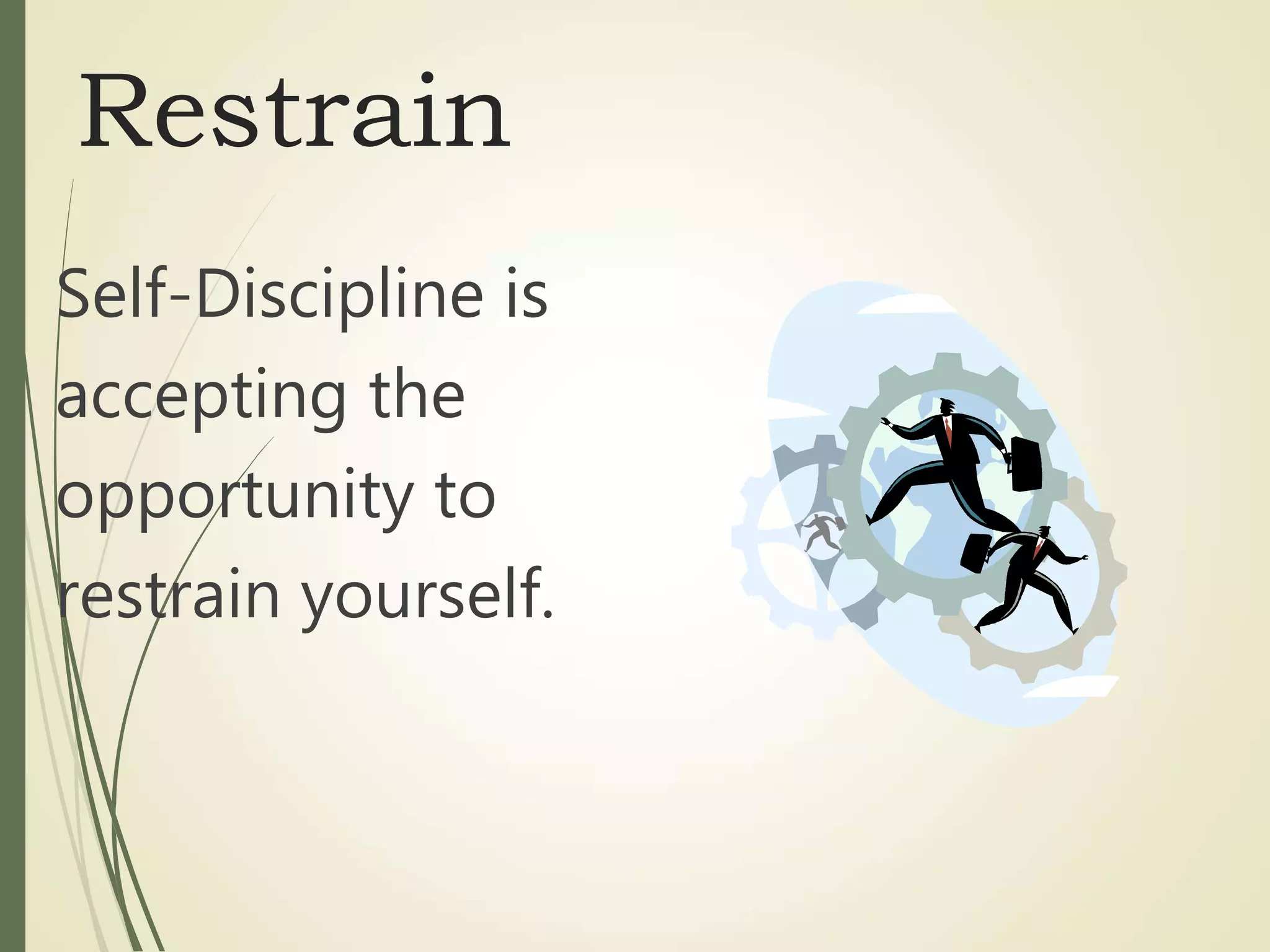Character Education Self-discipline.ppt | Family and Relationships