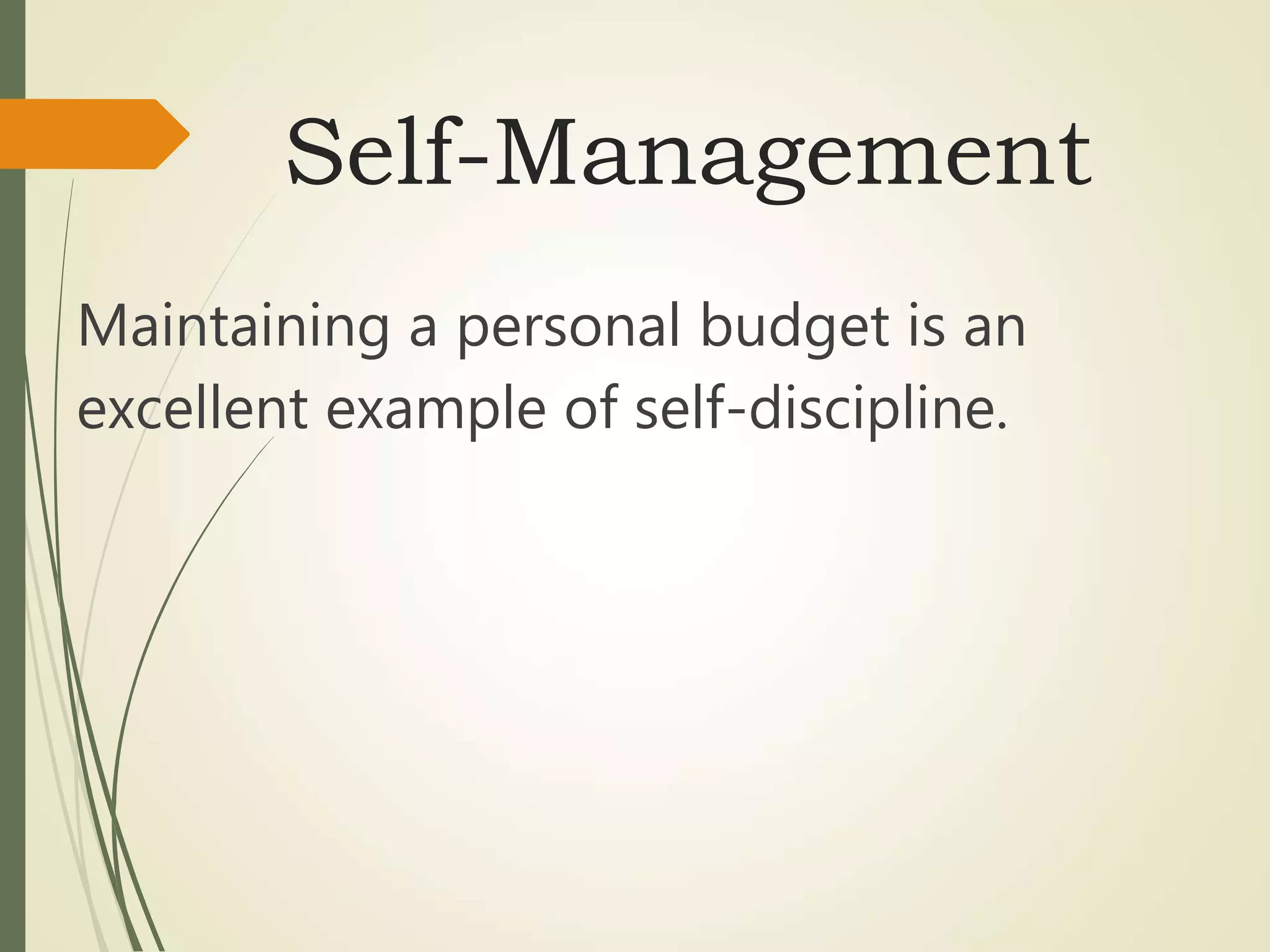 Character Education Self-discipline.ppt | Family and Relationships