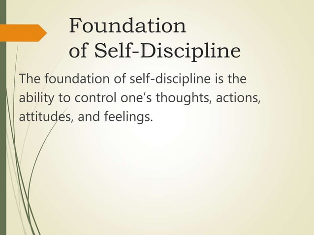 Character Education Self-discipline.ppt | Family and Relationships