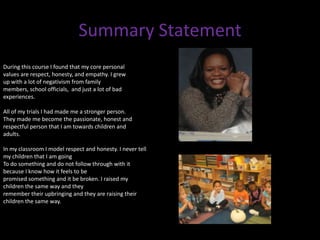 Character education – self knowledge | PPTX