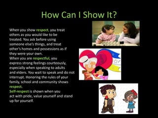 Character education – self knowledge | PPTX