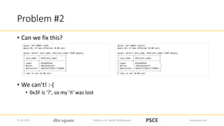 Character Encoding - MySQL DevRoom - FOSDEM 2015 | PDF