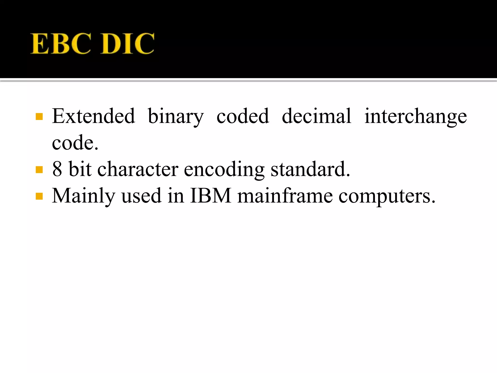Character encoding standard(1) | PPTX