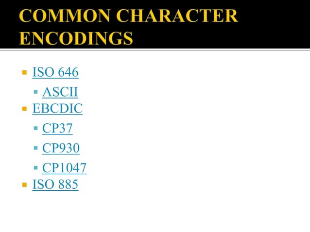 Character encoding standard(1) | PPTX