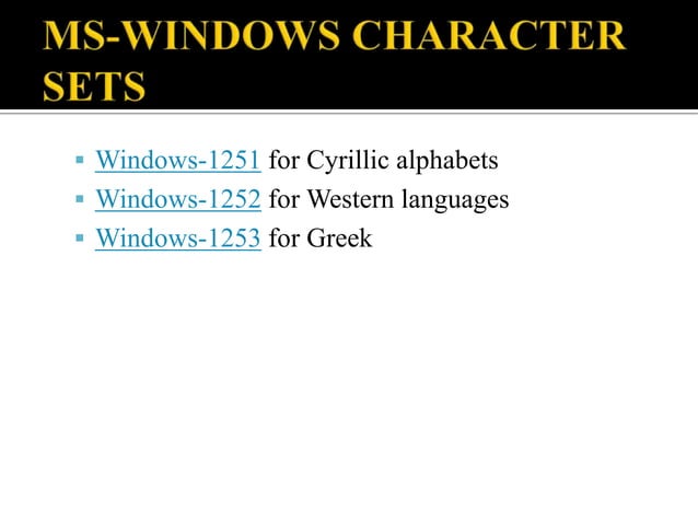 Character encoding standard(1) | PPTX