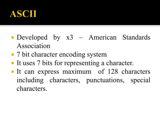 Character Encoding Standard1 Ppt Free Download