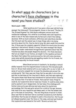 Character essay | PDF