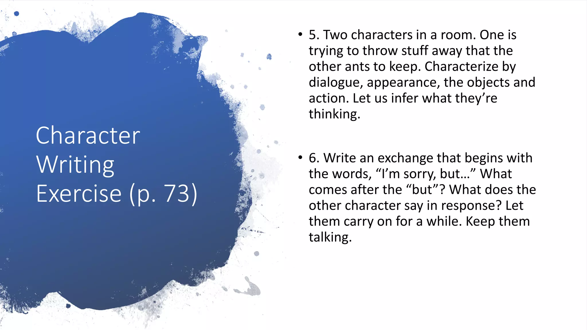 Characterization, Part 1 | PPTX