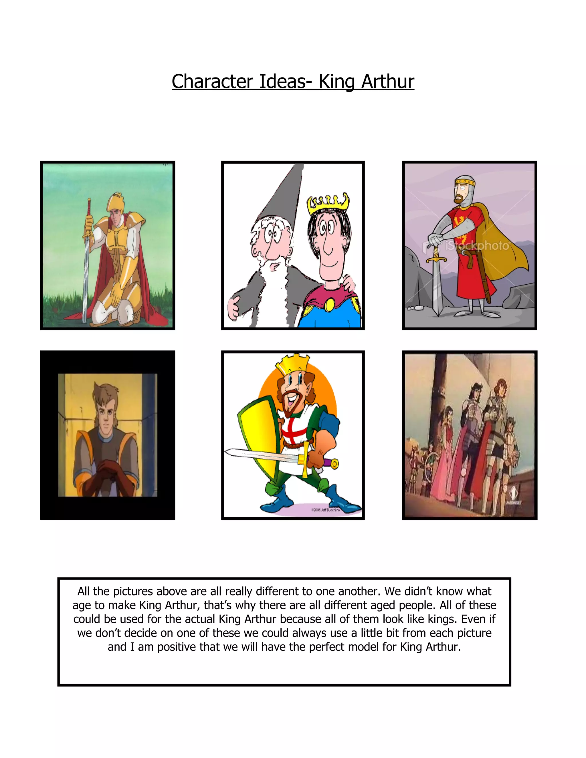 Research into Characters- King Arthur | DOC