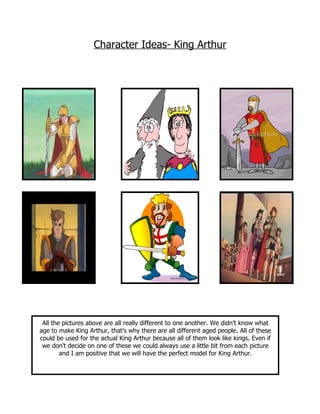 Research into Characters- King Arthur | DOC