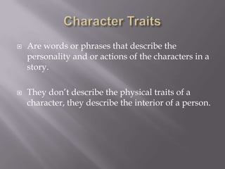 Character in fiction | PPTX