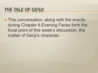 Character in the tale of genji | PPTX