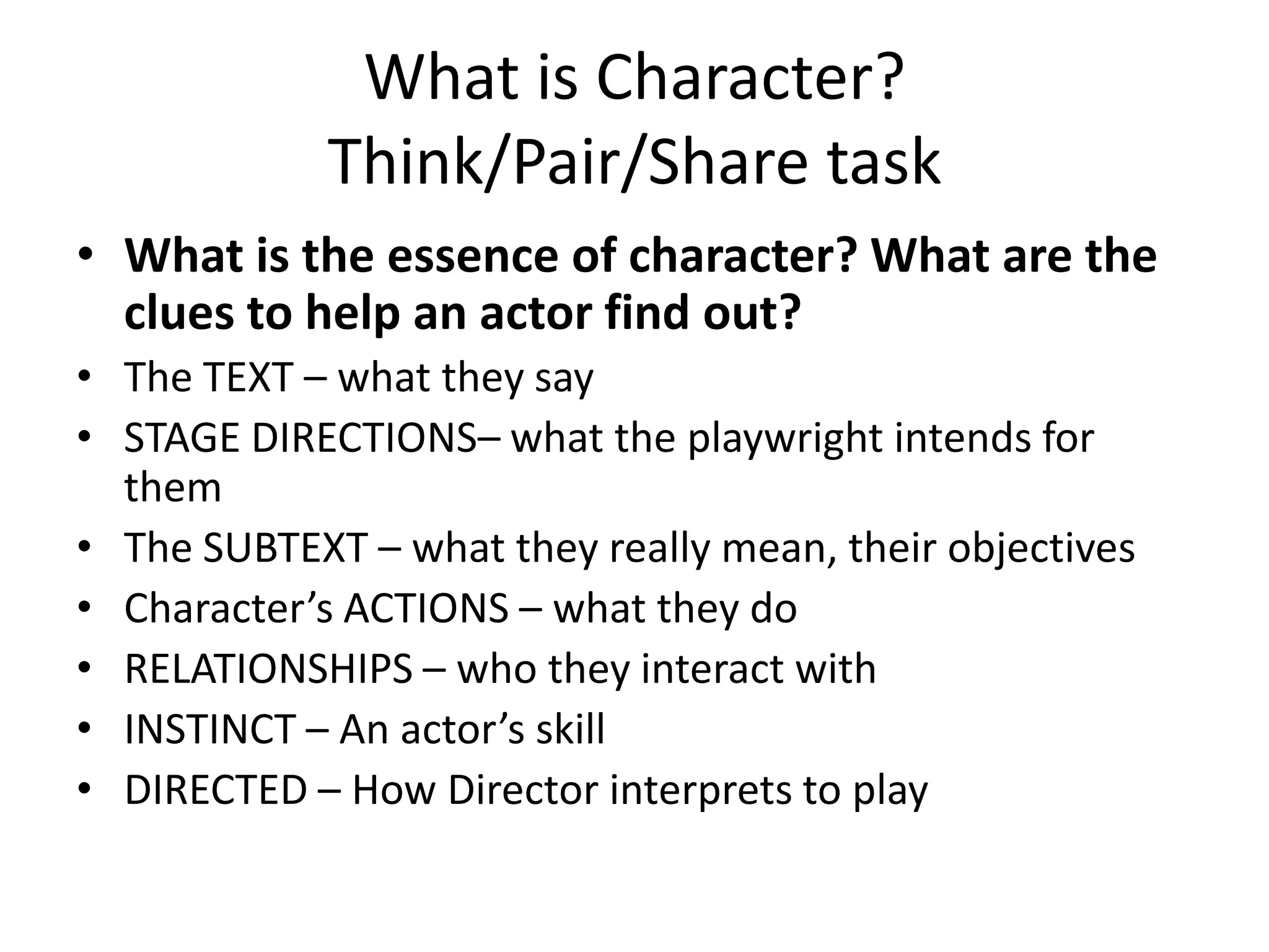 Characterisation | PPT