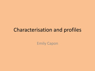 Characterisation | PPT