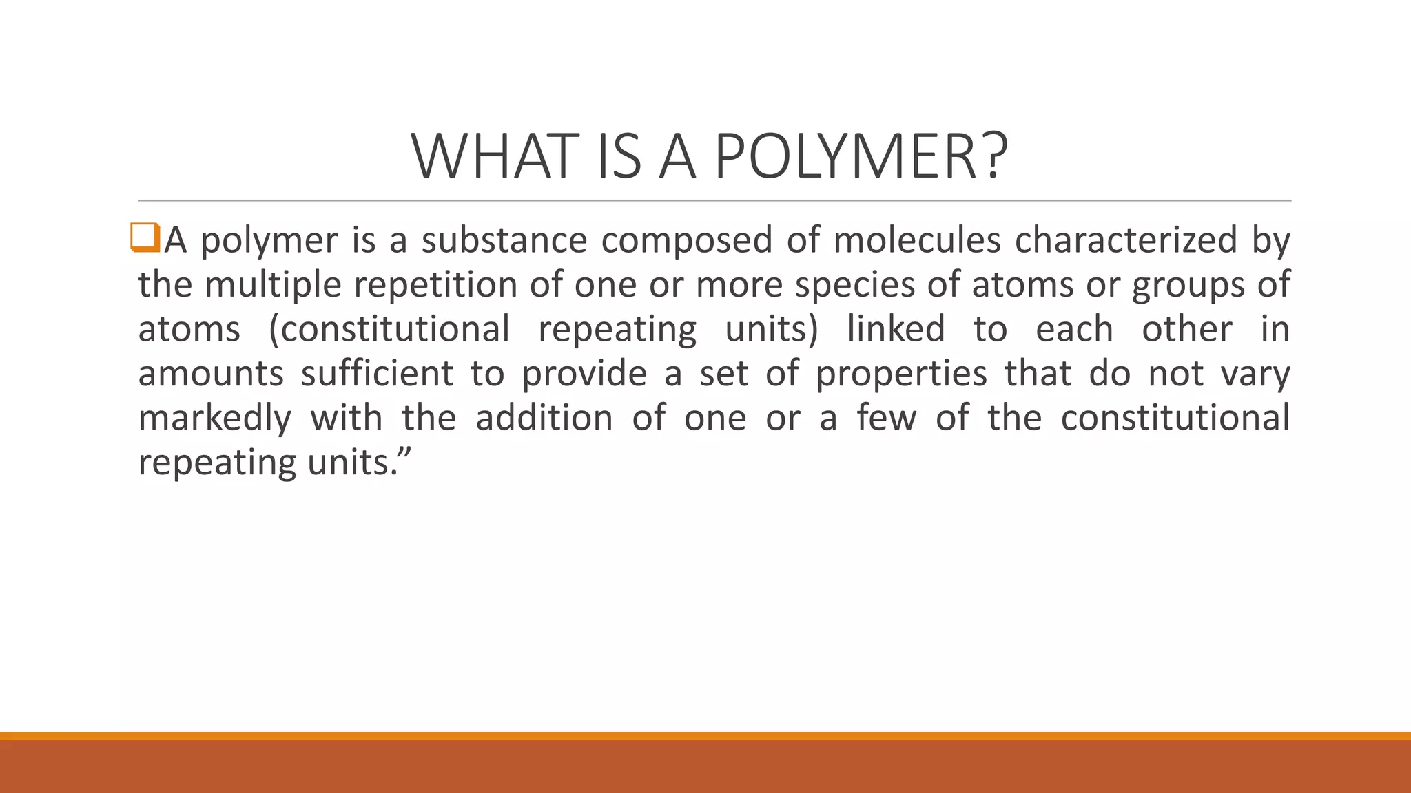 Characterization and evaluation of polymer | PPTX