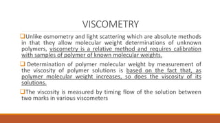 Characterization and evaluation of polymer | PPTX