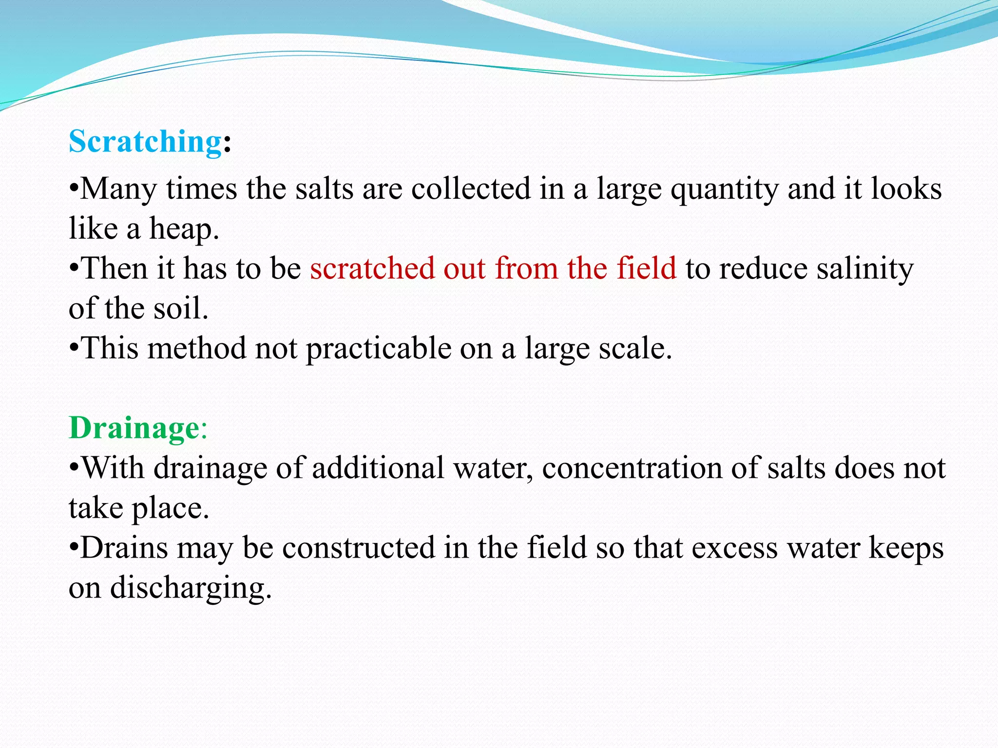 Characterisation and management of salt affected soils (1) | PPTX