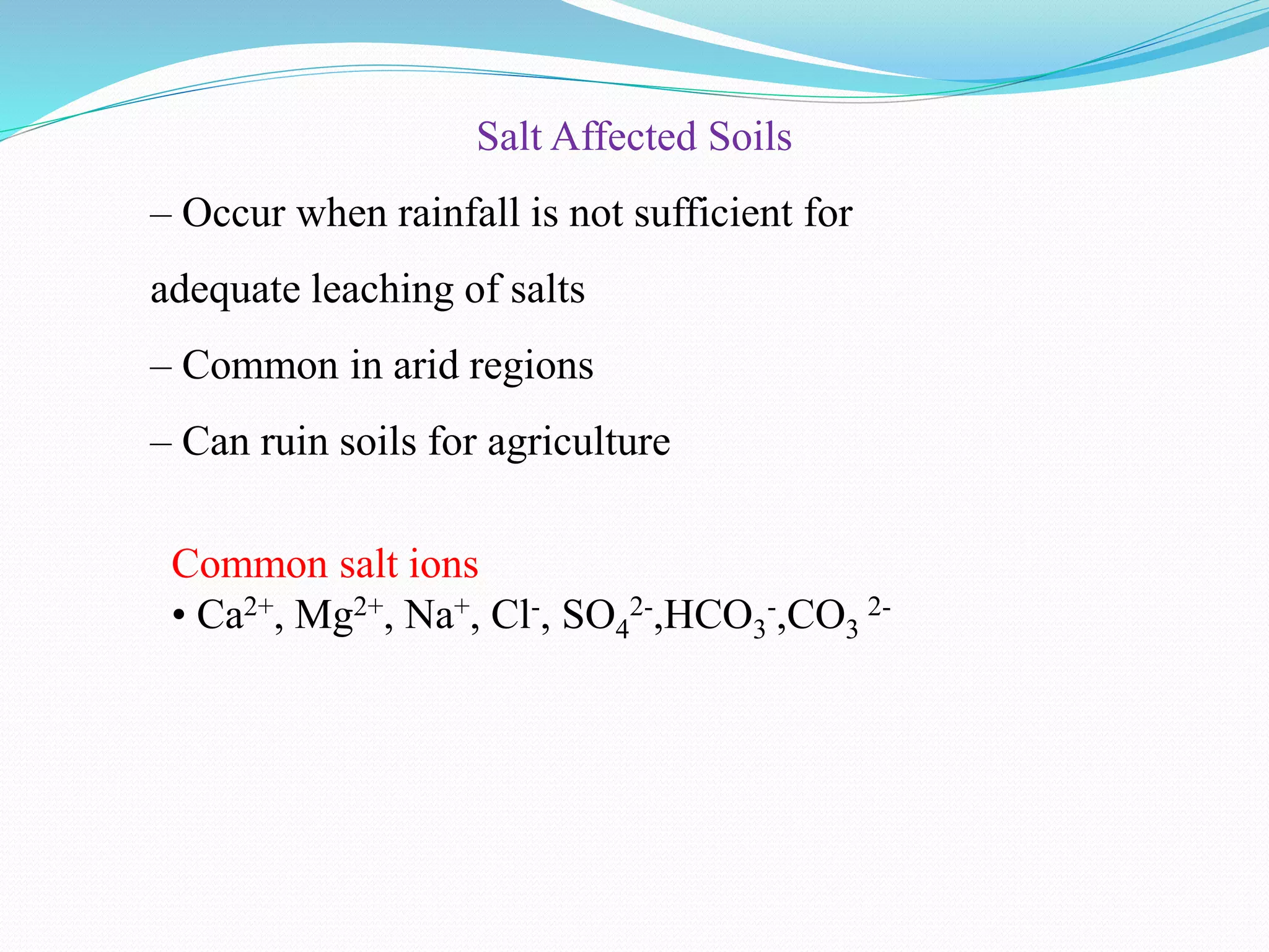 Characterisation and management of salt affected soils (1) | PPTX