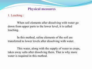 Characterisation and management of salt affected soils (1) | PPTX