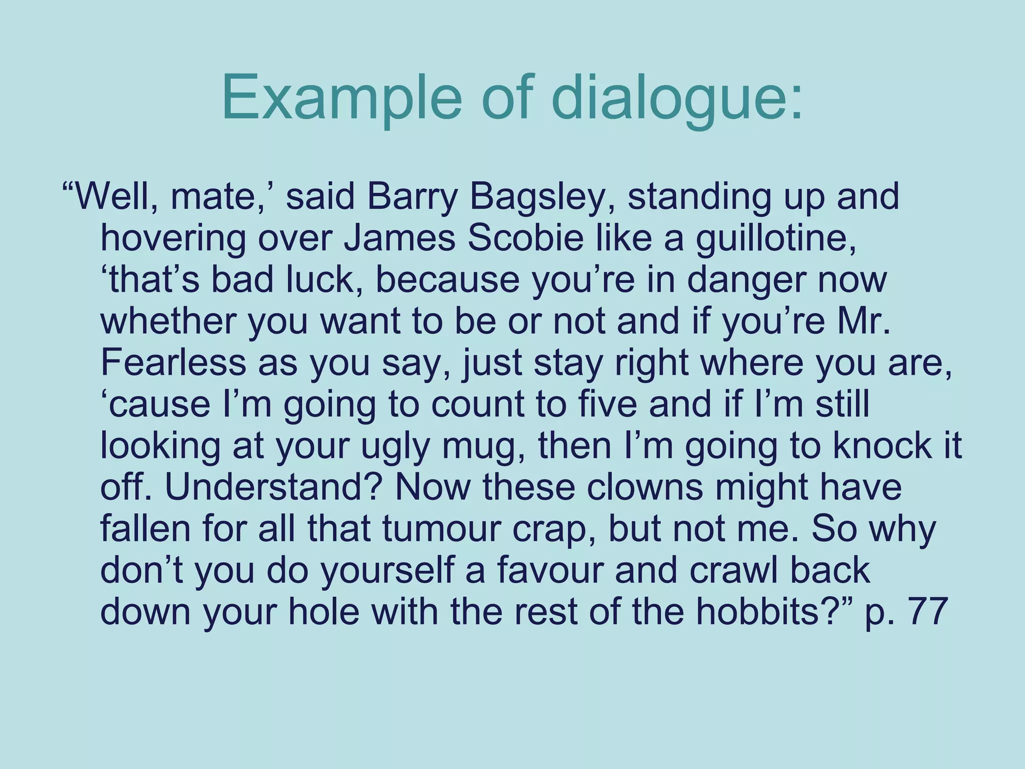 Characterisation in Don't Call Me Ishmael by Gerard Michael Bauer | PPTX