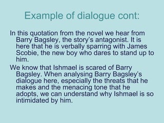 Characterisation in Don't Call Me Ishmael by Gerard Michael Bauer | PPTX