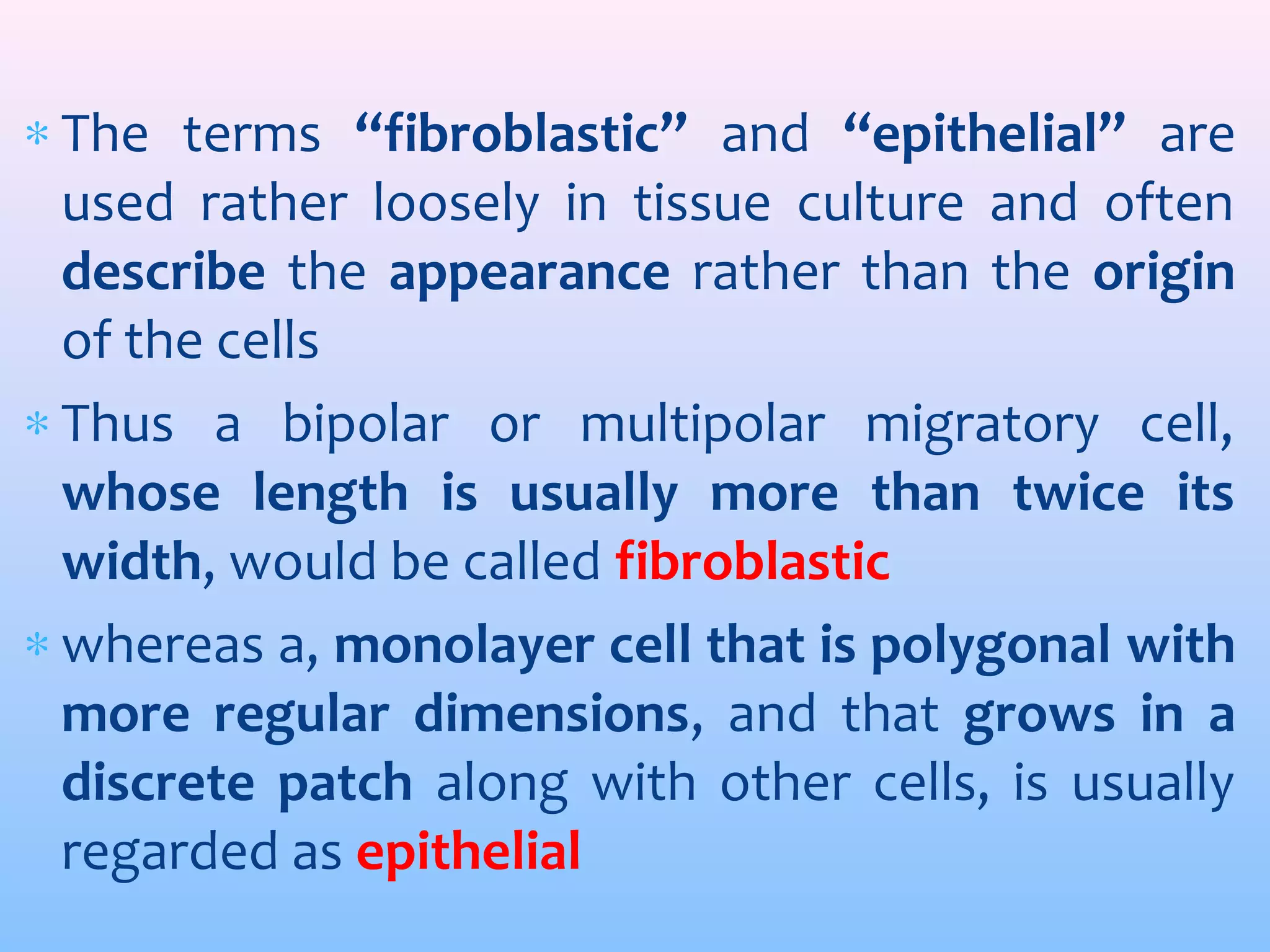 Characterisation of cell lines | PPT