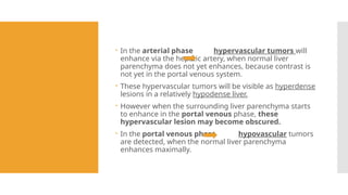Characterisation of liver masses radiology | PPTX