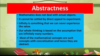CHARACTERISTCS OF MATHEMATICS | PPTX
