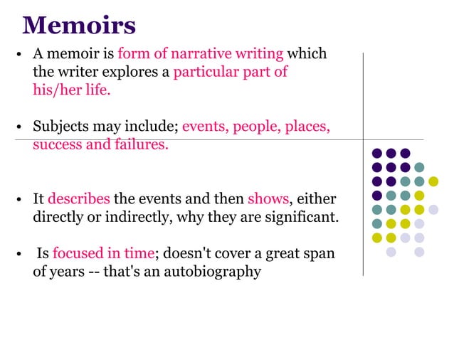 characteristic-of-a-memoir.ppt