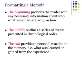 characteristic-of-a-memoir.ppt