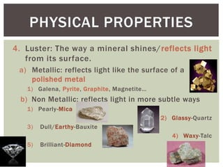 CHARACTERISTIC-OF-A-MINERALS (1).ppt | Chemistry | Science
