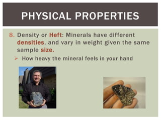 CHARACTERISTIC-OF-A-MINERALS (1).ppt | Chemistry | Science