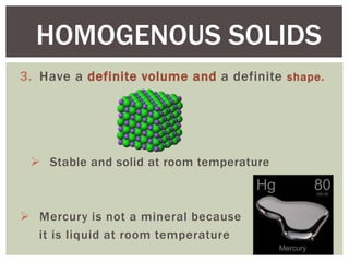 CHARACTERISTIC-OF-A-MINERALS (1).ppt | Chemistry | Science