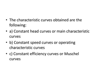 Characteristic curves of a turbine | PPTX