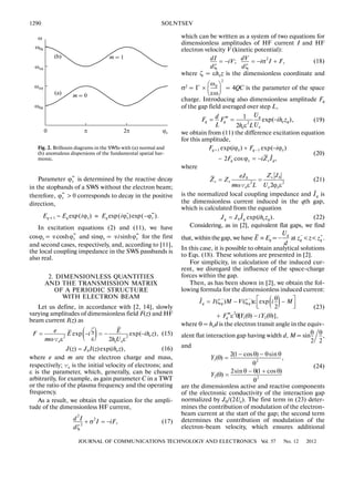Characteristic equation and properties of electron waves in periodic ...