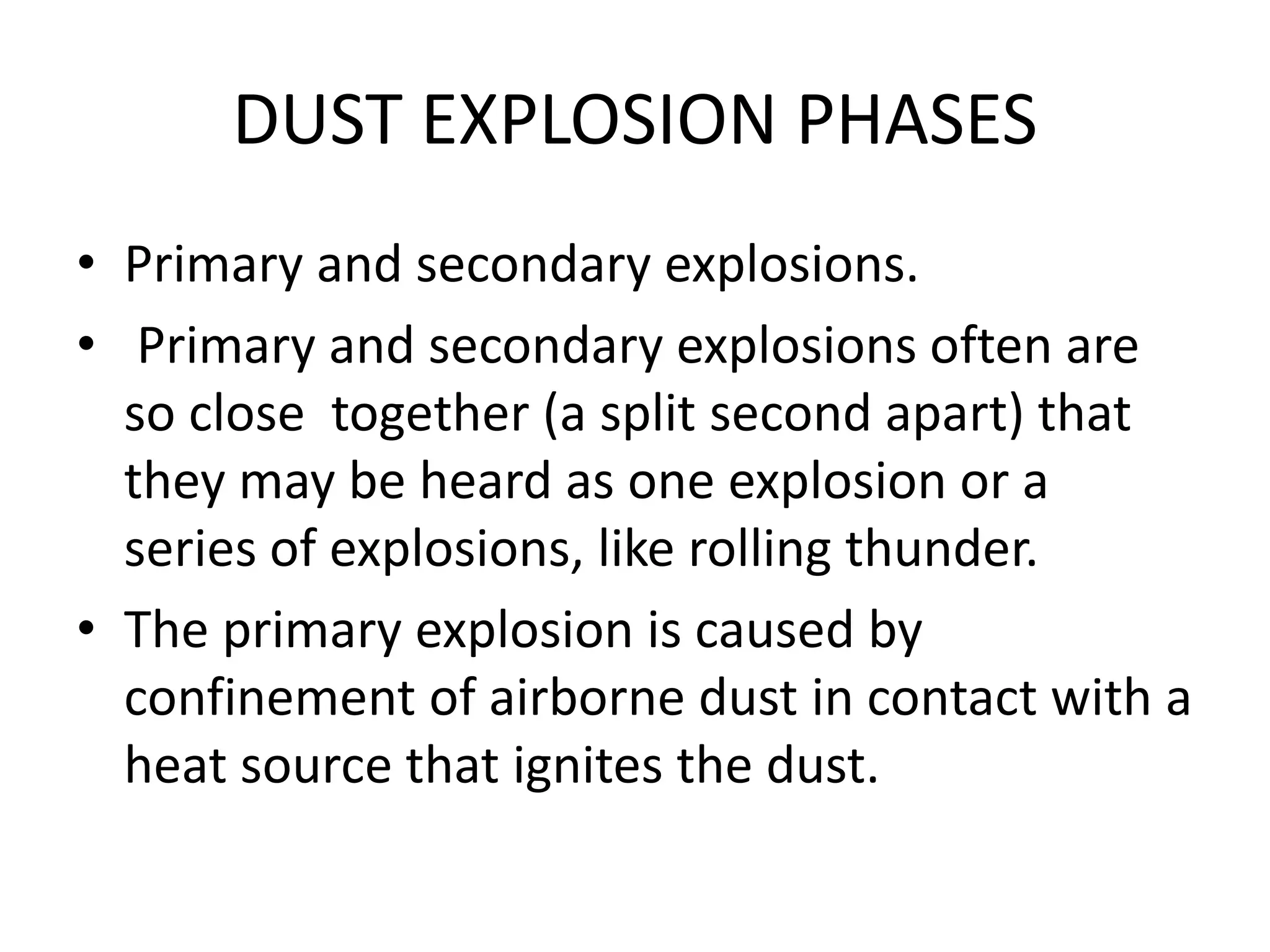 Characteristic of and prevention of grain dust explosion | PPTX