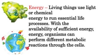 CHARACTERISTIC OF EARTH THAT SUPPORTS LIFE.pptx