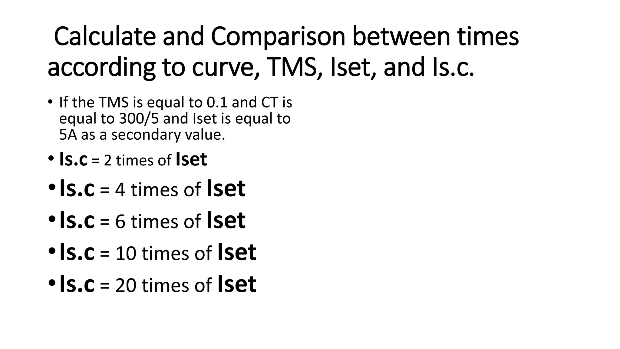 Characteristic Of Idmt Curves For Overcurrent Relays Pptx