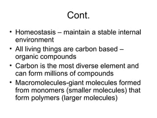 Living Things Maintain A Stable Internal Environment