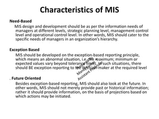 Characteristic of management information system | PPTX