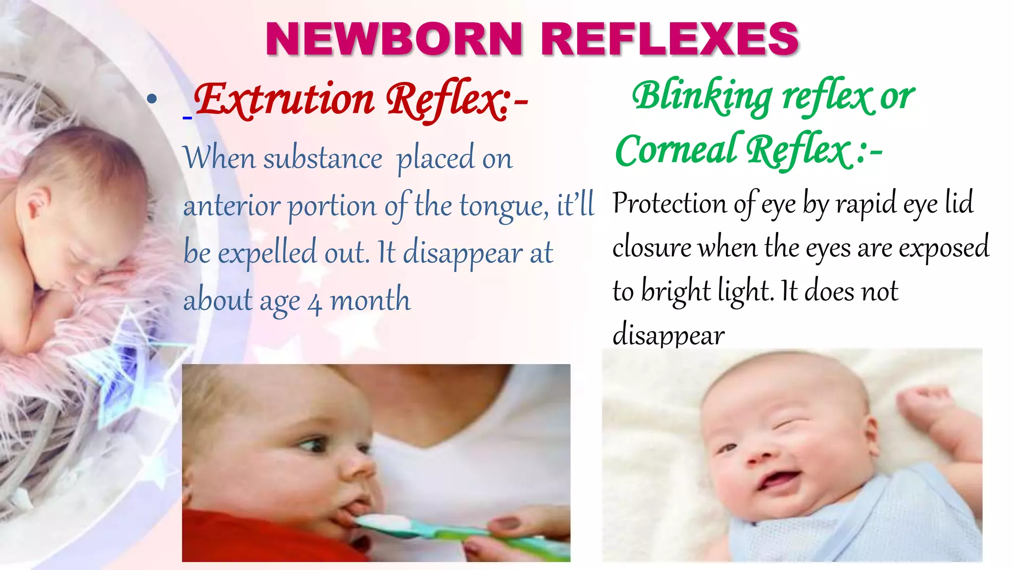 Characteristic of newborn and reflexes | PPTX