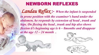 Characteristic of newborn and reflexes | PPTX