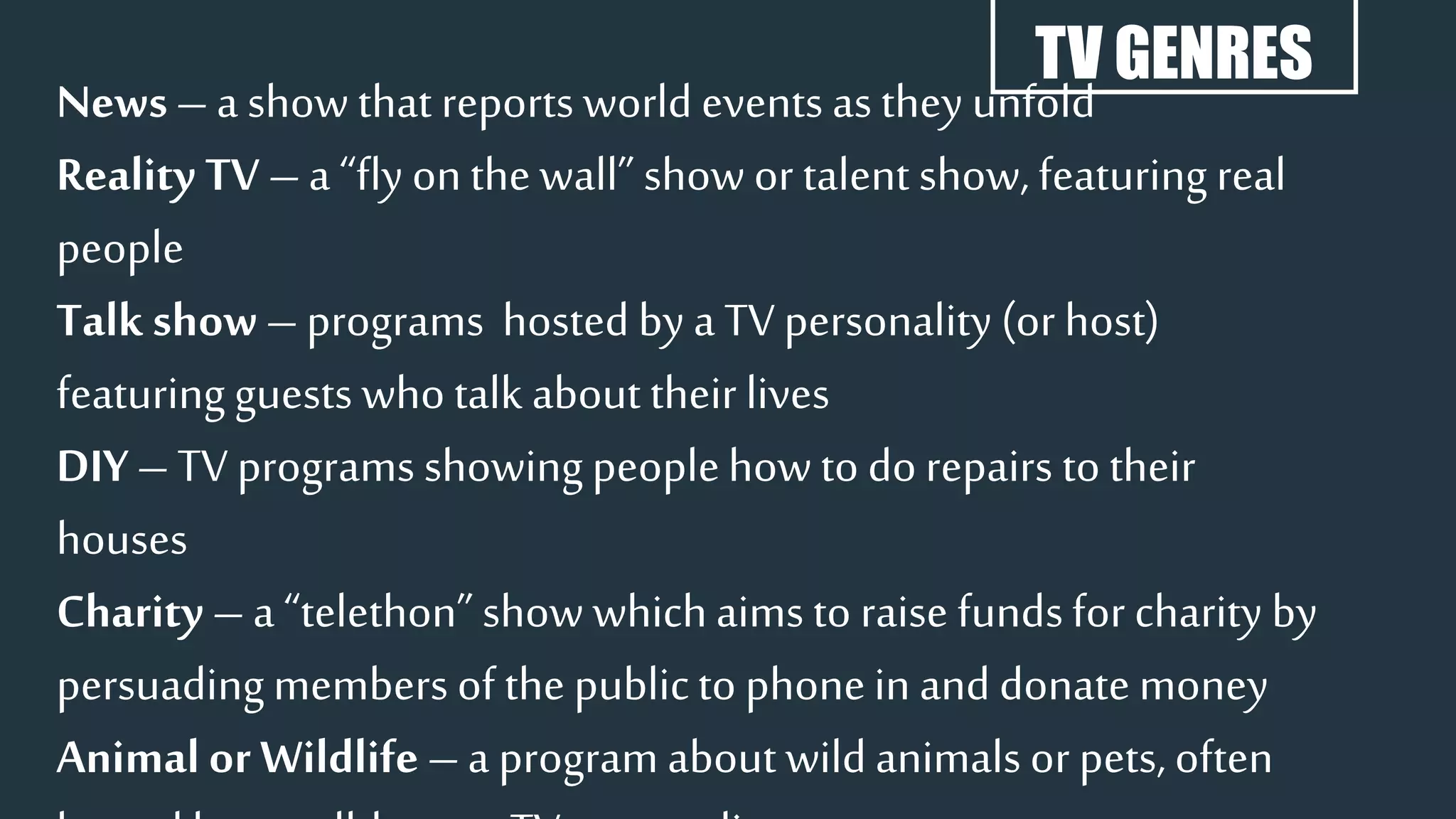 Characteristics of TV | PPTX