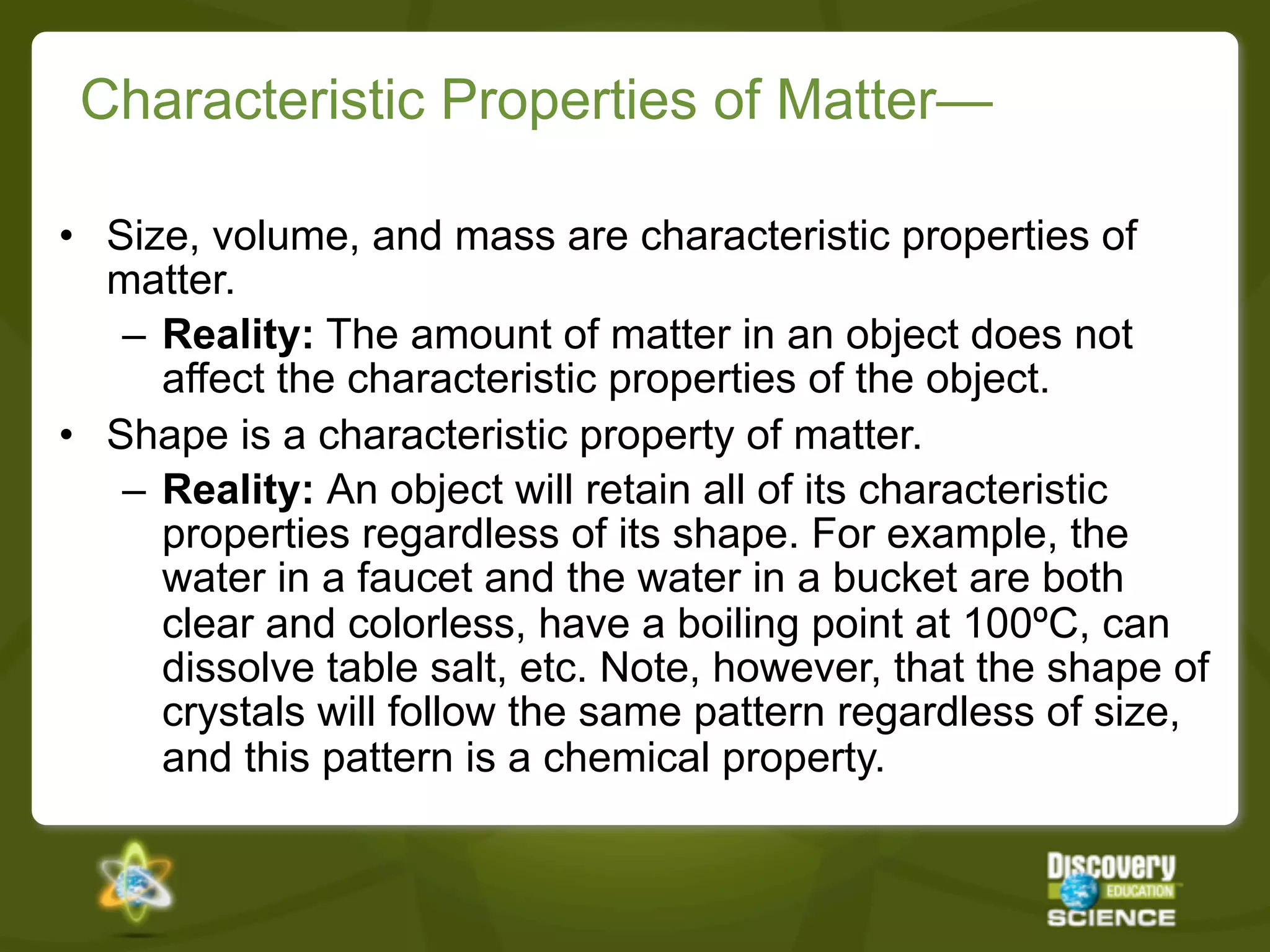 Characteristic properties of_matter | PDF
