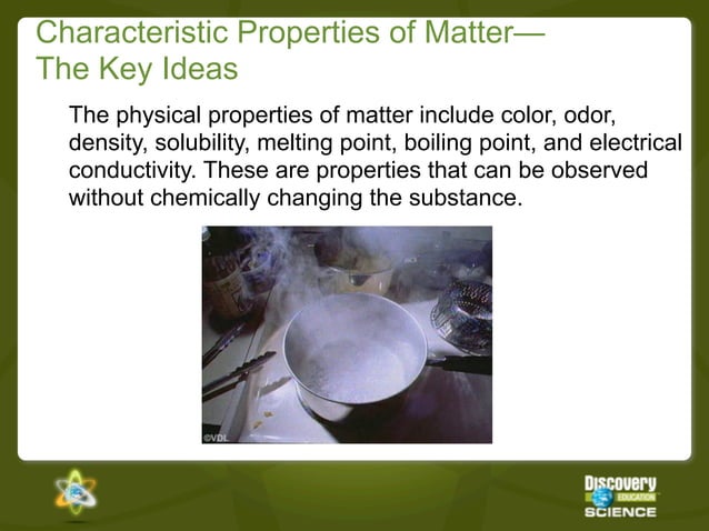 Characteristic properties of_matter | PDF | Chemistry | Science