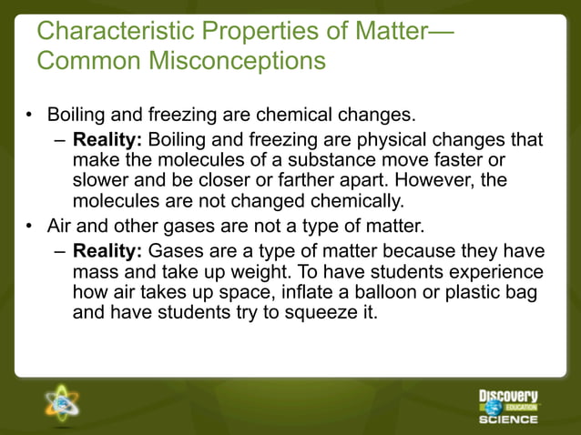 Characteristic properties of_matter | PDF | Chemistry | Science
