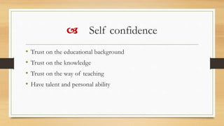 Characteristics of effective classroom management | PPTX