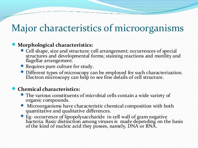 Characterization and Classification of Microorganisms Characterization and Classification of Microorganisms
