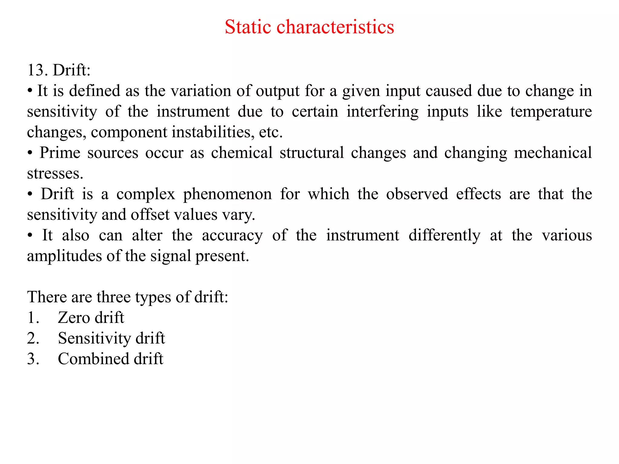 Characteristics of Measuring instruments | PPTX