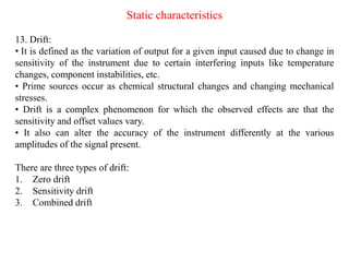 Characteristics of Measuring instruments | PPTX